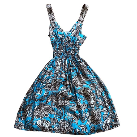 Trina Turk | Dresses | Silk Trina Turk Dress With Smocked Waisted 6 ...